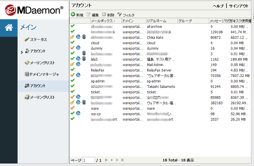 MDaemon Remote Administration - ウェアポータル株式会社